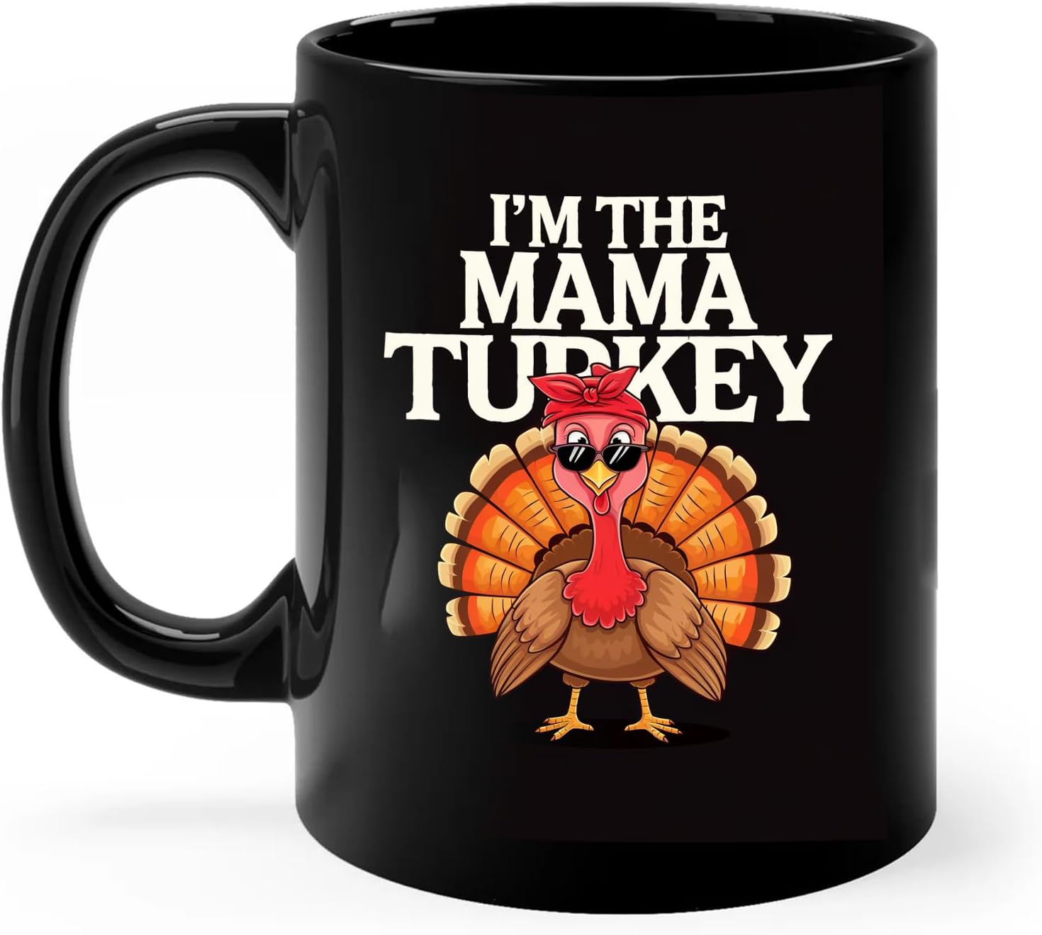 Amazon.com: Solantrapod Im The Mama Turkey Matching Family Thanksgiving ...