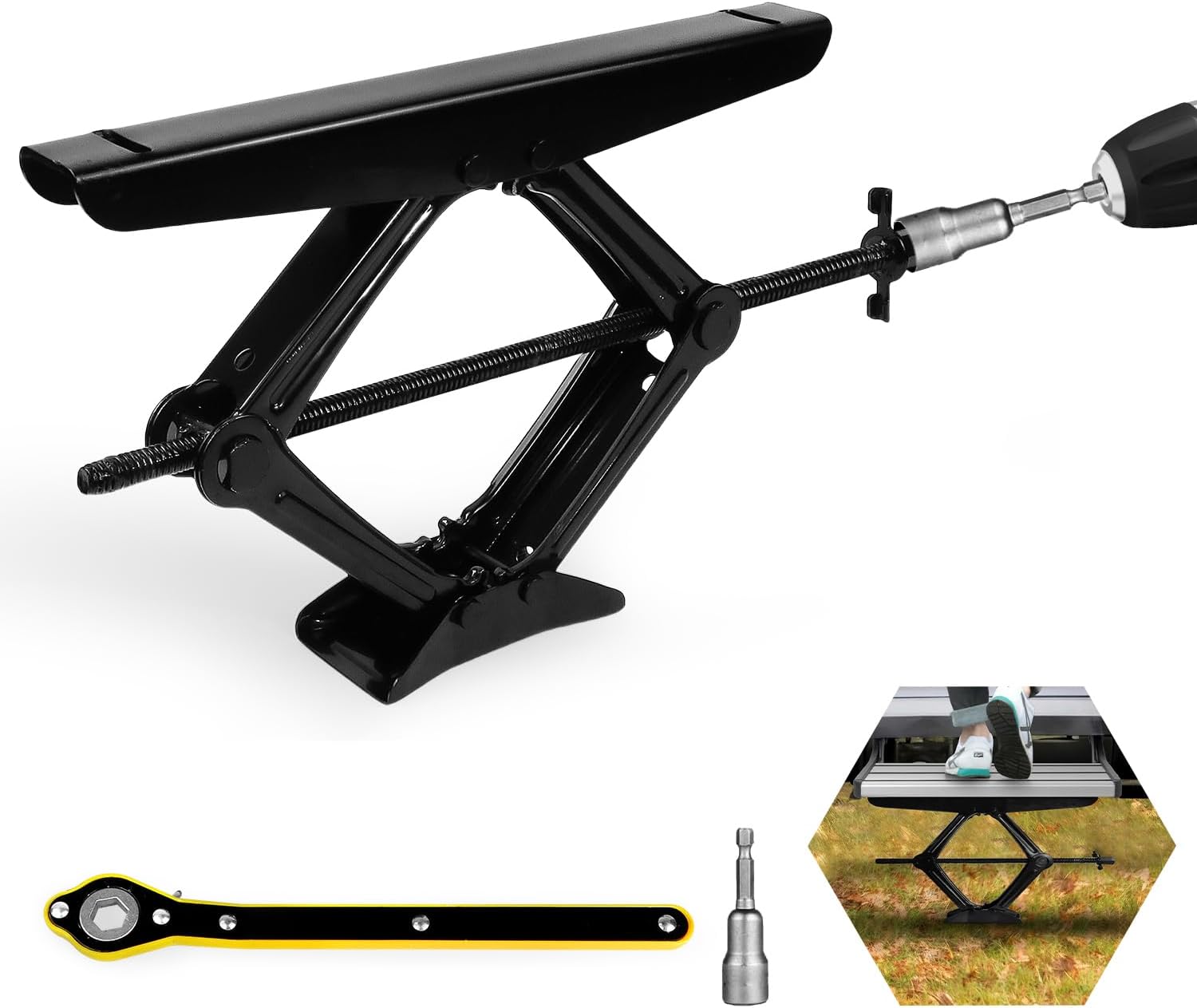 Amazon.com: Sulythw Upgraded RV Step Stabilizer Kit for 5th Wheels ...