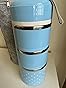 Amazon.com: Tebery Stackable Thermal Lunch Box, 3 Tier Portable ...
