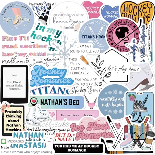 Amazon.com: Hockey Romance Bookish Stickers, Book Stickers for Kindle ...