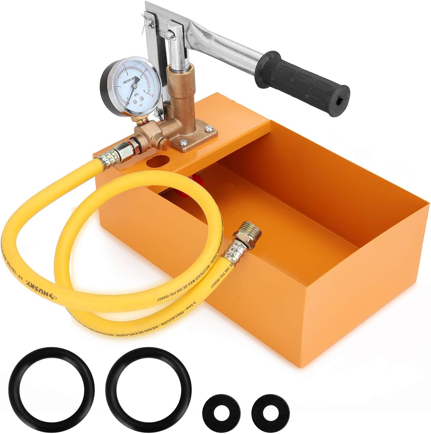 LZFgjsc Water Pressure Tester Copper 2.5MPa 0-40KG Manual Hydraulic ...