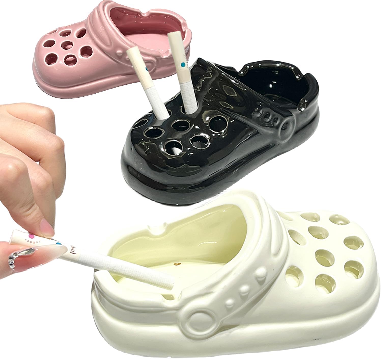 Amazon.com: Litex Ashtrays Resin Ornaments, Light Luxury Style Internet ...