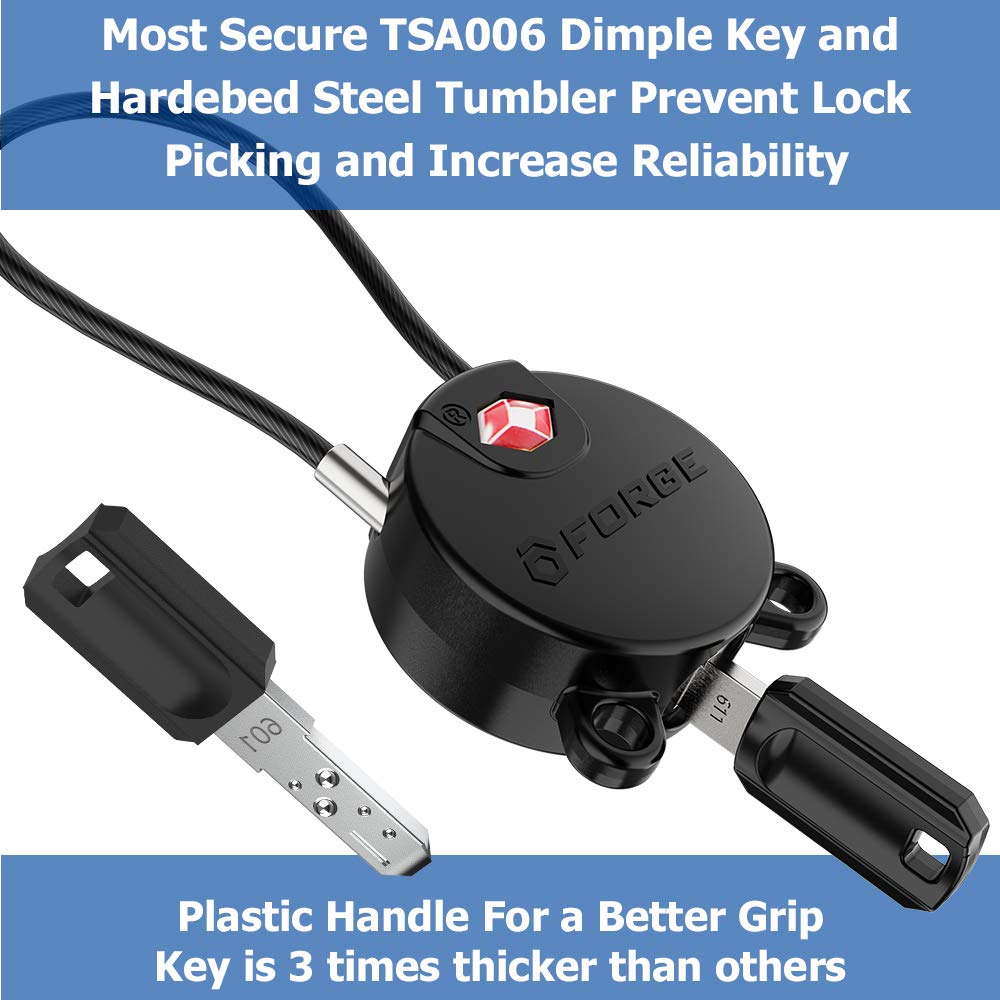 Snapklik.com : Forge TSA Approved Luggage Locks Ultra-Secure Dimple Key ...