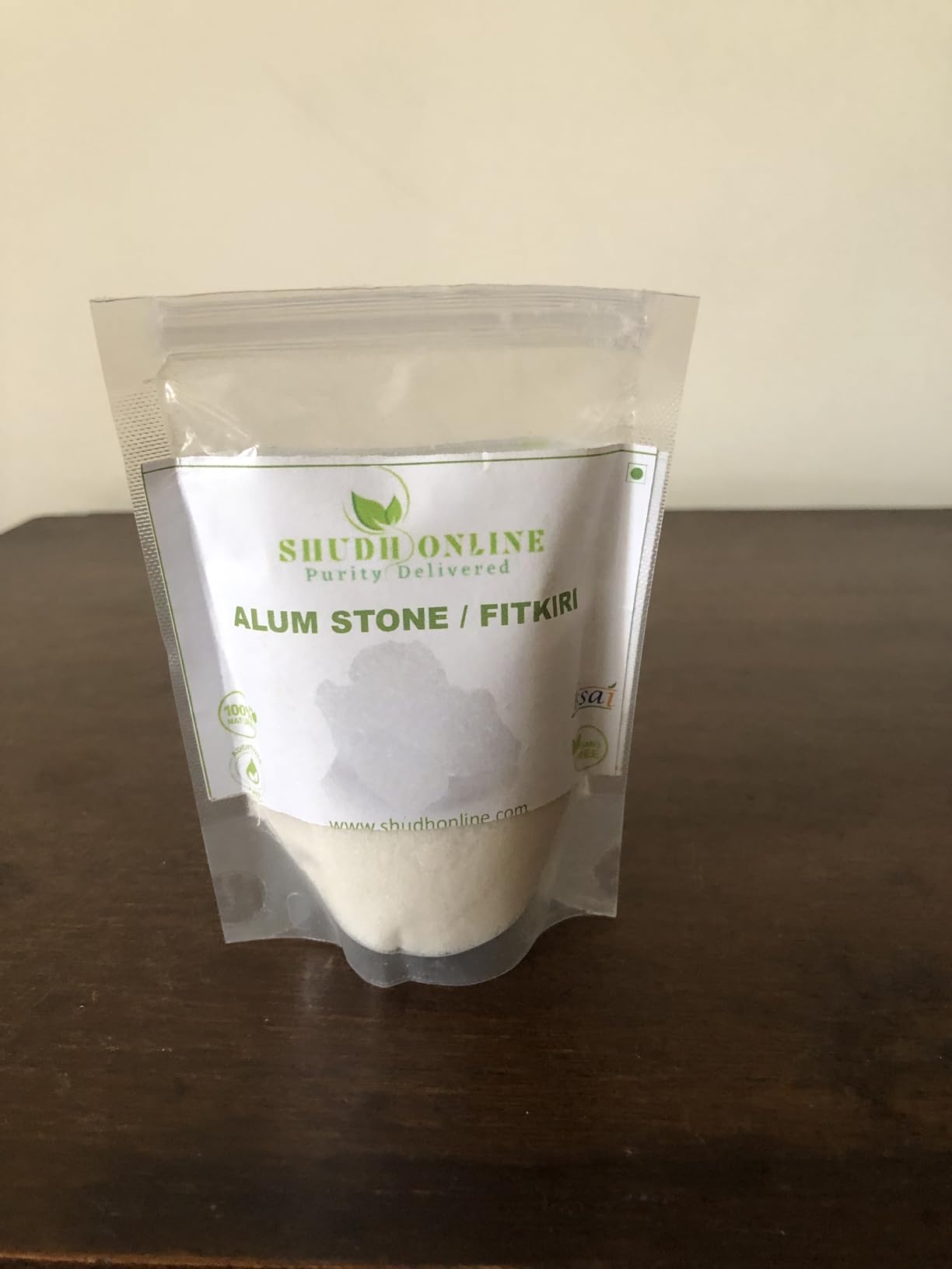 Shudh Online Alum Powder for Face Organic, Fitkari Powder for Face (100 ...