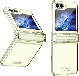Amazon.com: HAII for Samsung Galaxy Z Flip 5 Case with Hinge Protection Electroplating Design ...