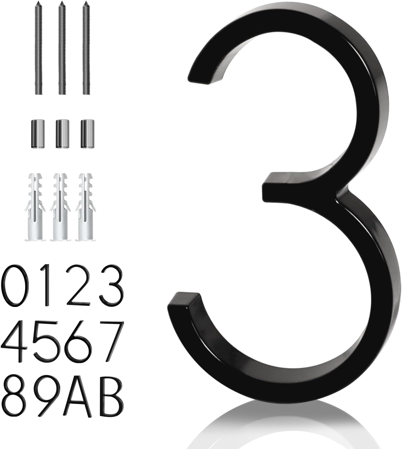 Amazon.com: Address Numbers for House,5 Inches Floating House Numbers ...