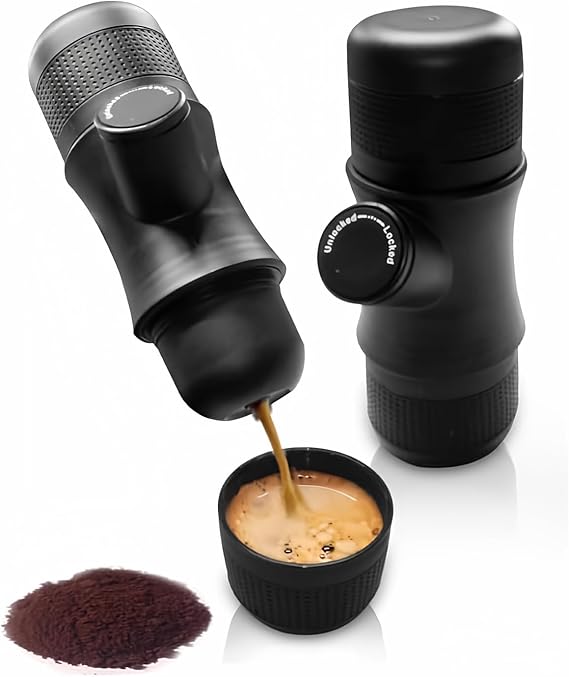 Amazon.com: Portable Espresso Machine - Manually Operated - Compact ...