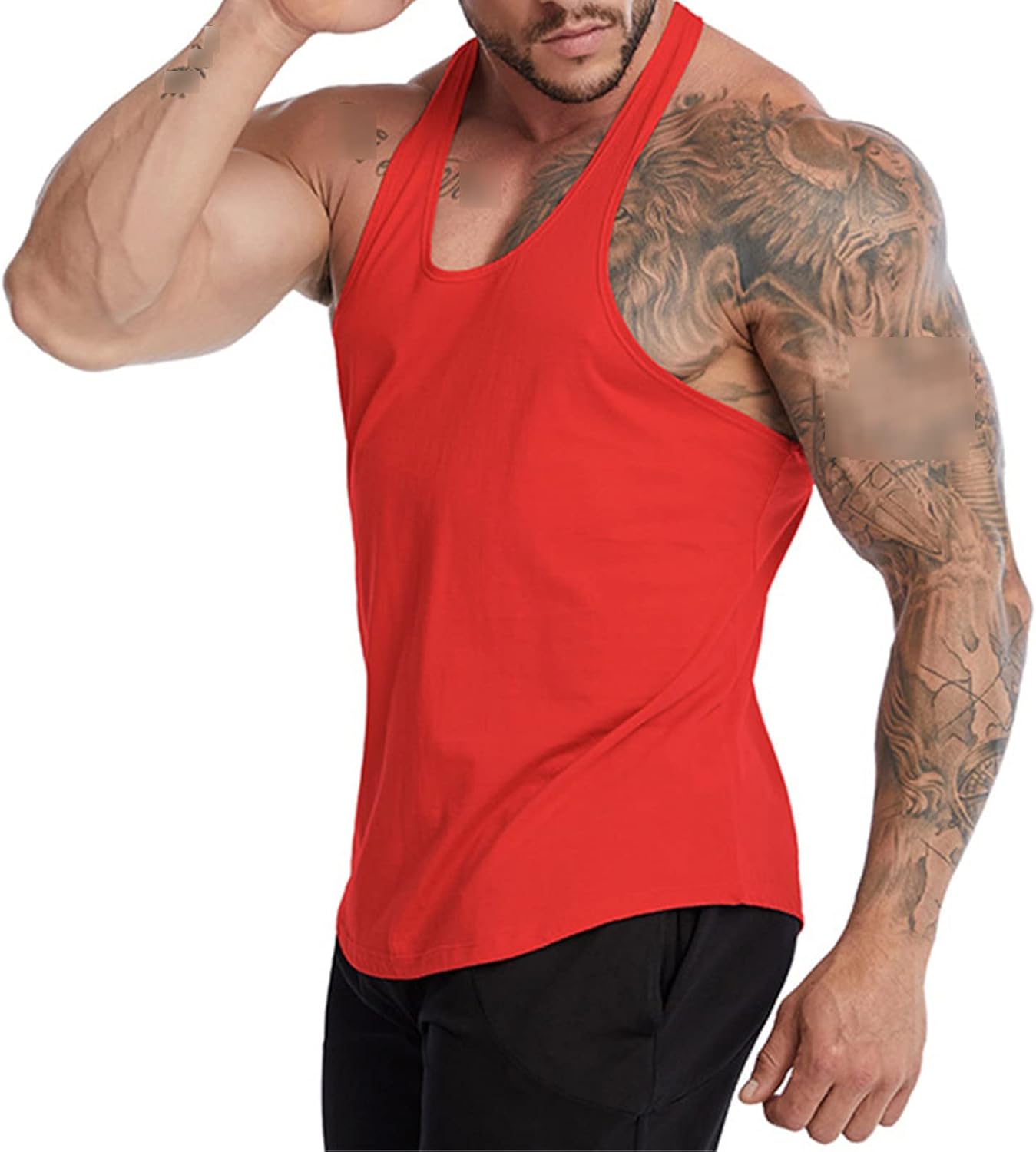 Maiyifu-GJ Men's Gym Y-Back Tank Top Bodybuilding Fitness Muscle ...