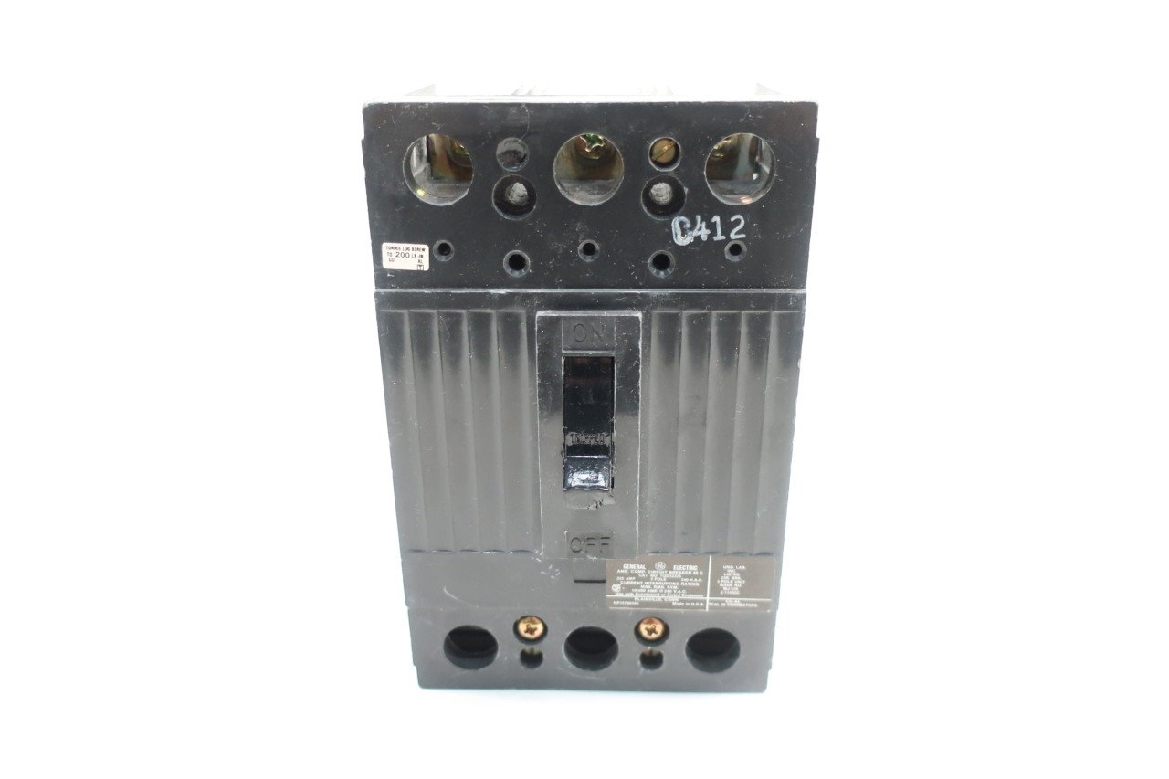 GE TQD32225 Molded CASE Circuit Breaker 225A 3P 240V-AC D604760: Amazon ...