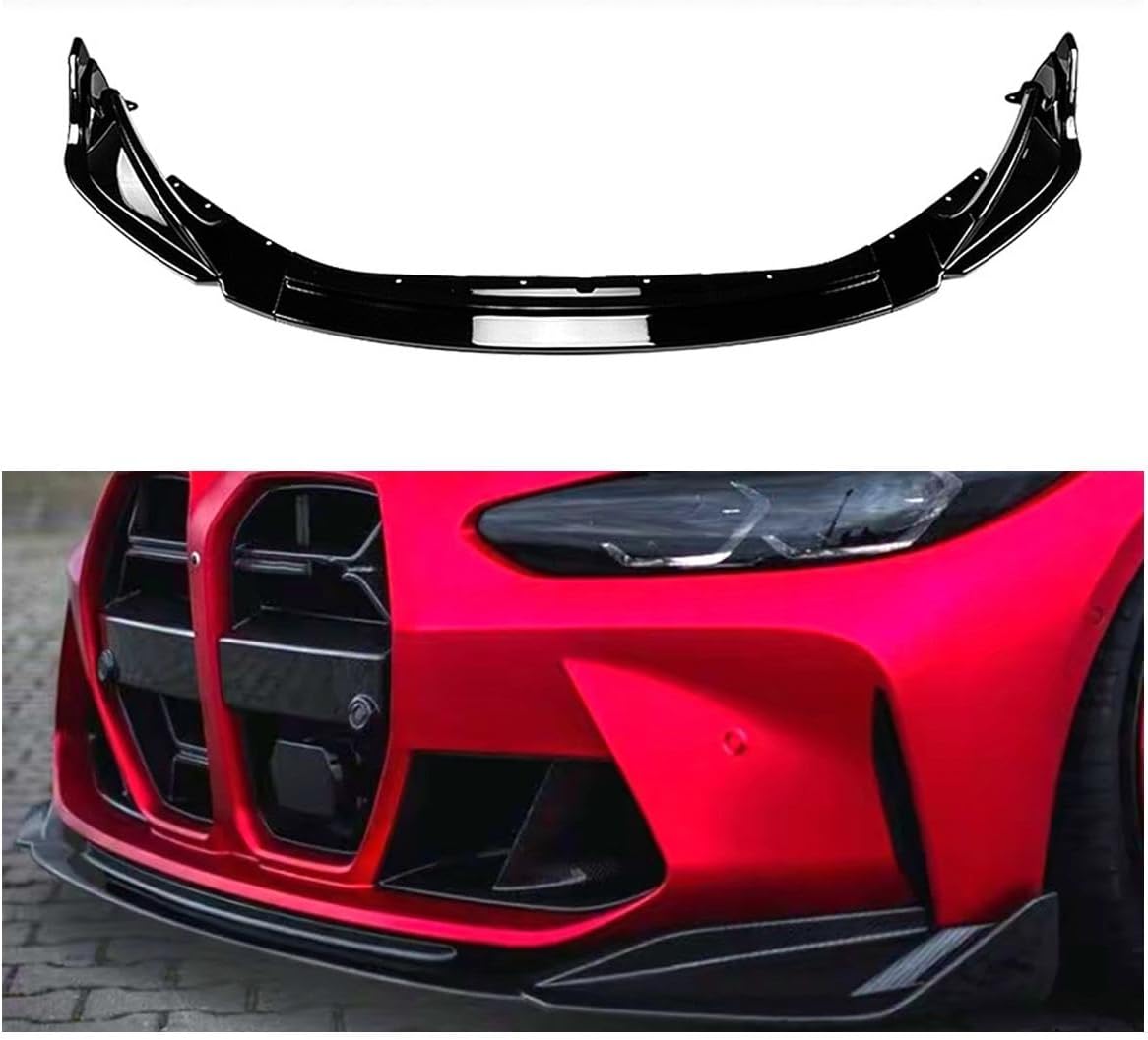 for BMW M3 G80 M4 G82 2021-2026 Front Bumper Spoiler Lip Kit Glossy ...