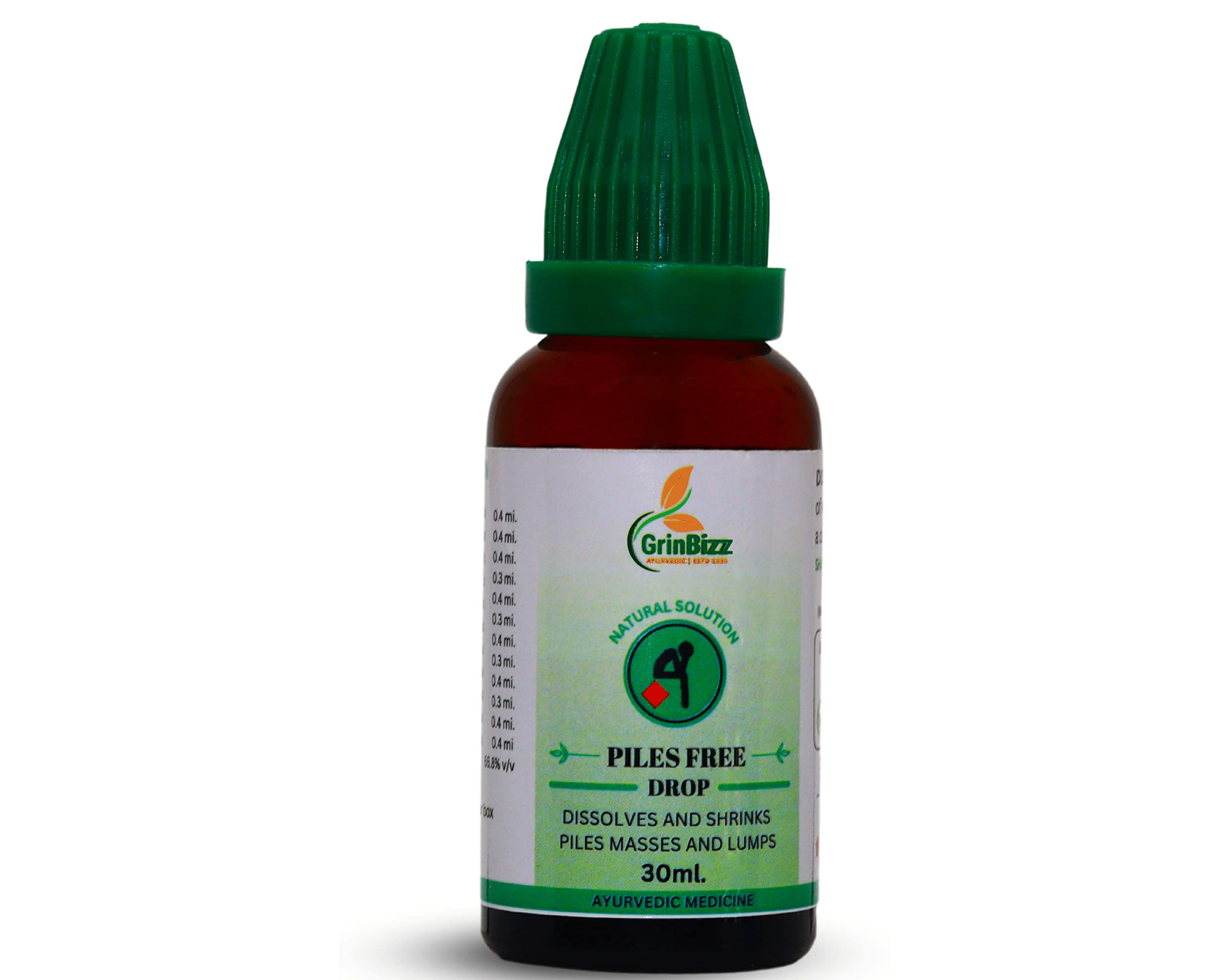 Buy GRINBIZZ Piles Free Drop Advanced Formula To Stop Bleeding Piles ...