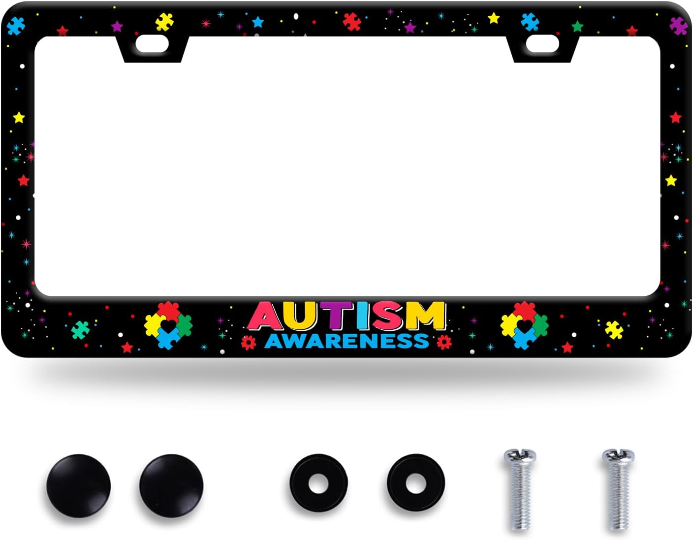 Amazon.com: Autism Awareness License Plate Frame License Plate ...
