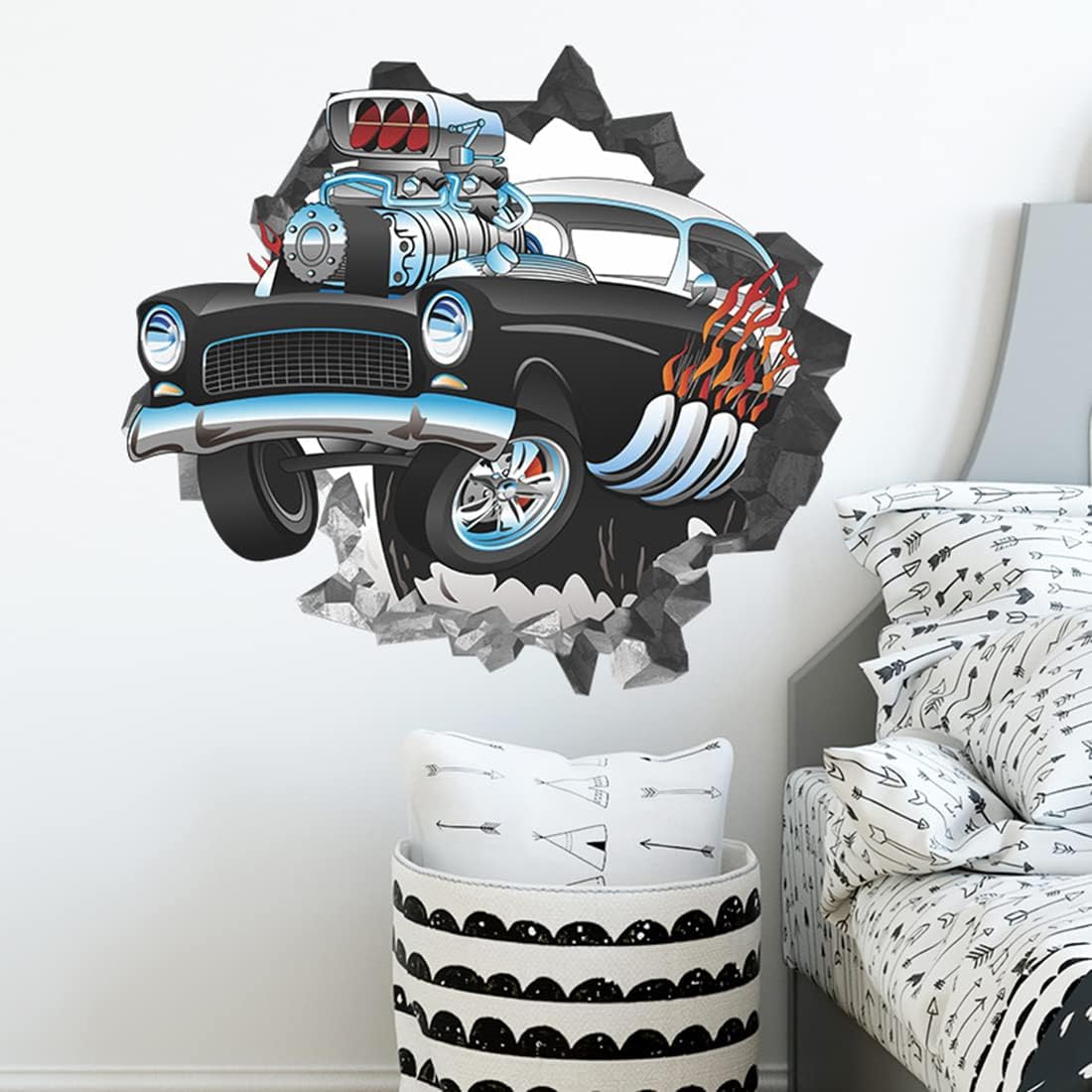 Amazon.com: Buer Homie Wall Stickers, 3D Cartoon Cars Pattern, Decal ...