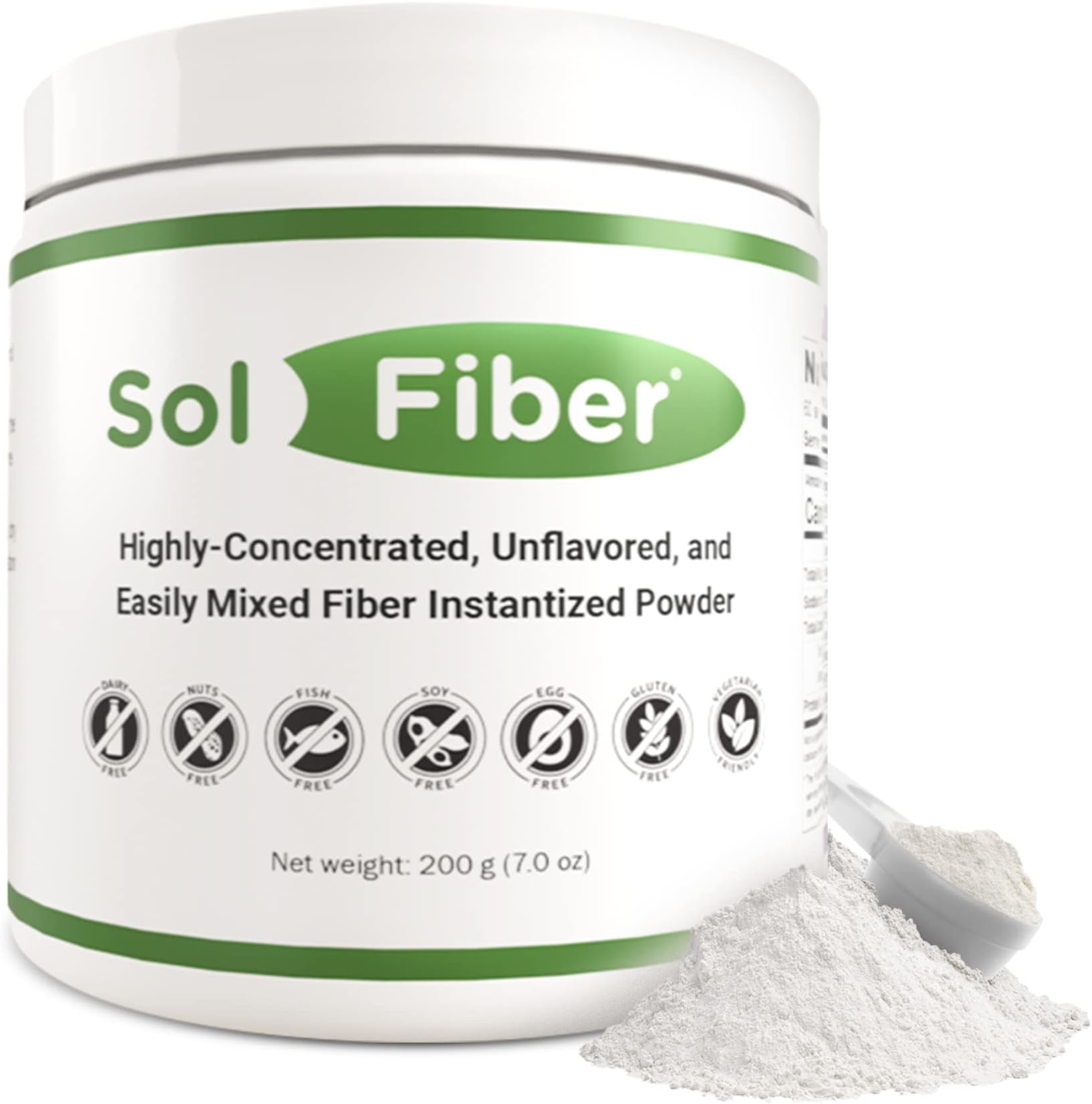 Amazon.com: Sol Fiber Prebiotic Powder Supplement, Non-GMO Alternative ...