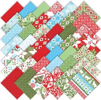 Amazon.com: Moda Flurry Charm Pack 5" Quilt Squares