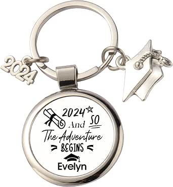 Amazon.com: Graduation Gift Customized Graduation Keychain with ...