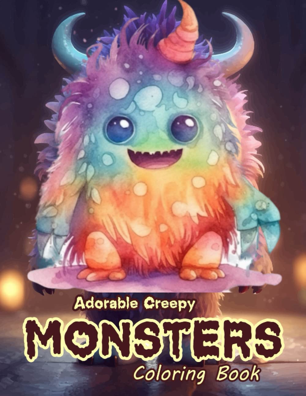 Adorable Creepy Monsters Coloring Book|: 53 Cute little Kawaii Monster ...