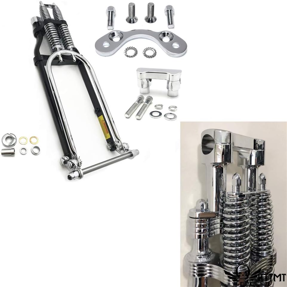 Amazon.com: SMT- BOBBER CUSTOM SPRINGER FRONT END Handlebar Adapter 2 ...