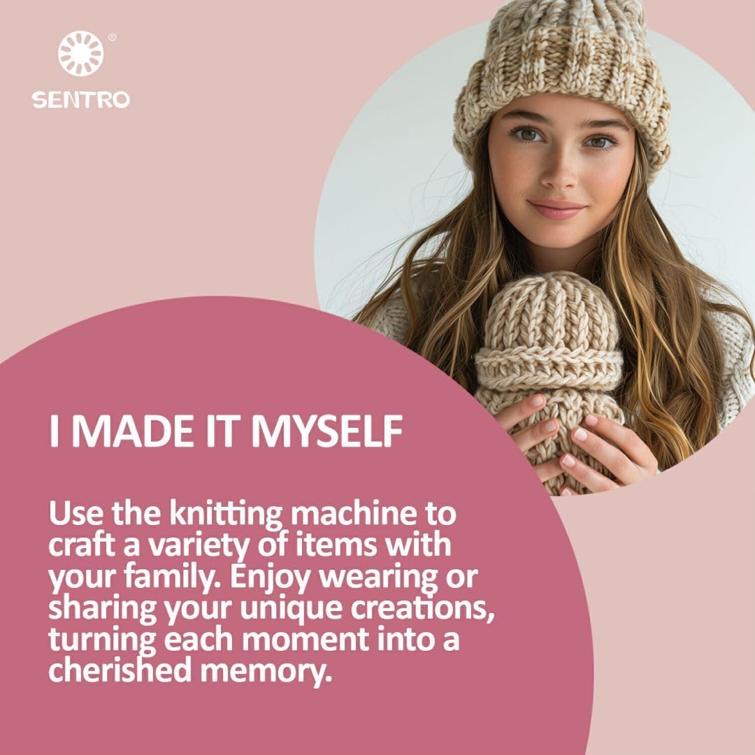 Snapklik.com : SENTRO Knitting Machine 40 Needles, Smart Knitting Loom ...