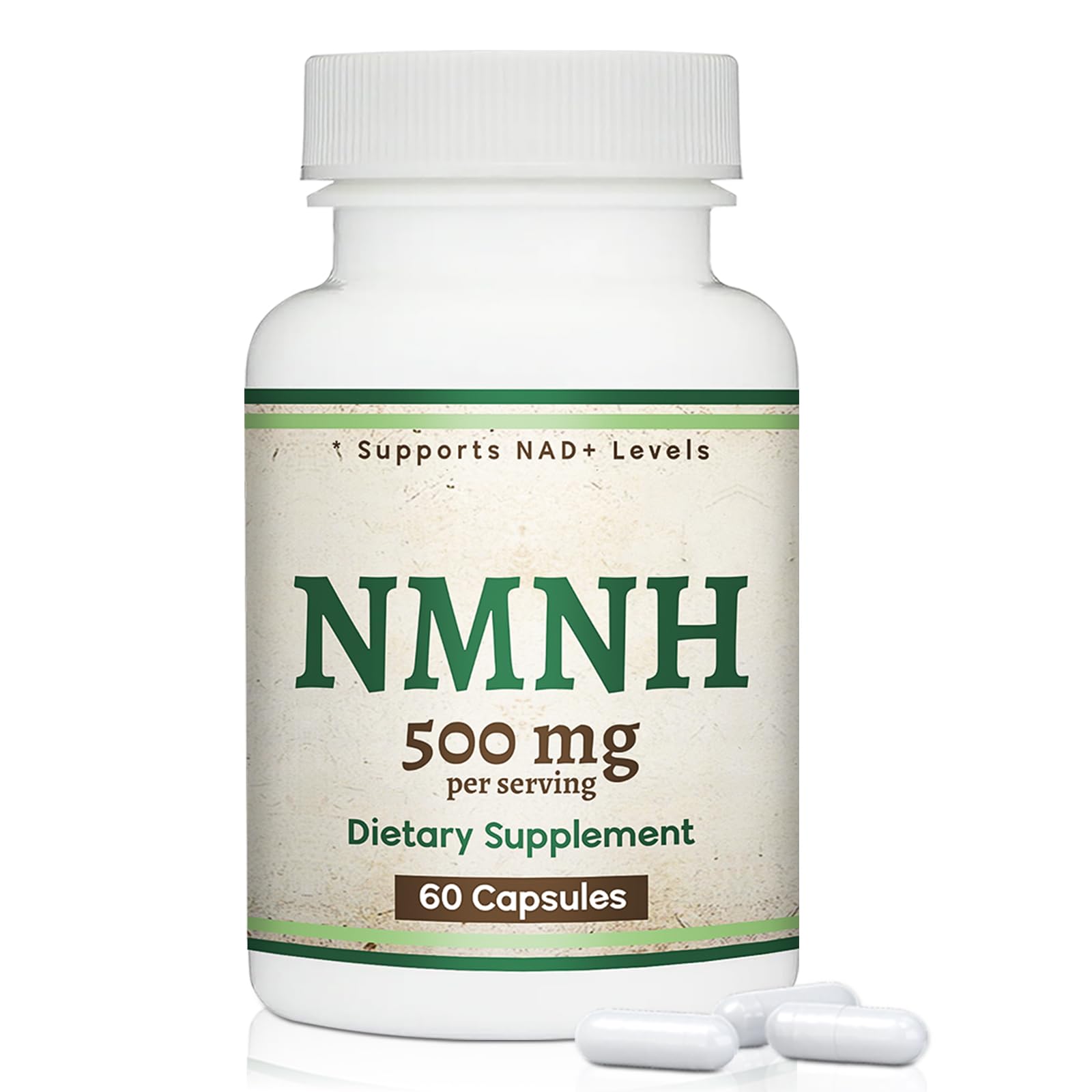 Amazon.com: NMNH (NMN Supplement) (Dihydronicotinamide Mononucleotide) 500mg Per Serving, 60 ...