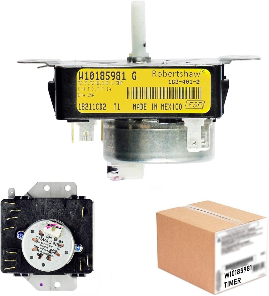 Timer para Secadora Whirlpool W10185981 Original Robertshaw Programador | Repuesto Original ...