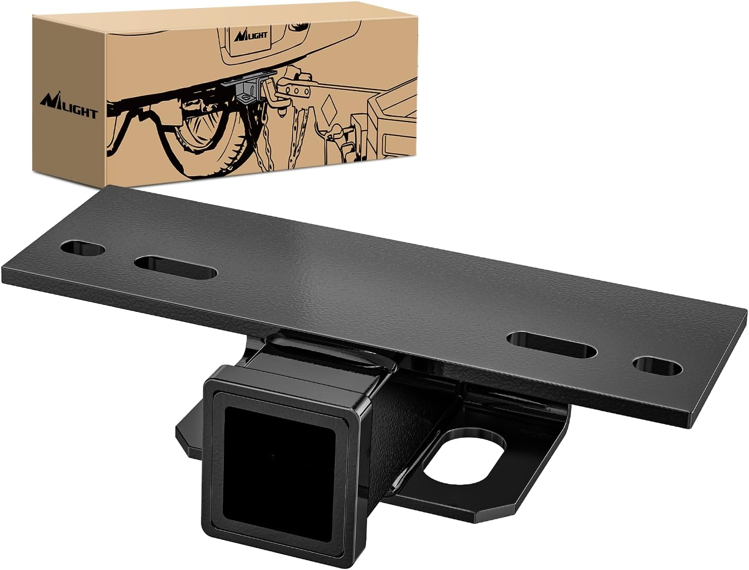 Amazon.com: Nilight Step Hitch Bumper Mount 2 Inch Receiver Bolt-On ...