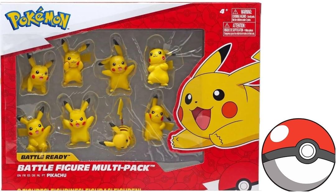 Amazon.com: Pokemon Battle Feature Figure Multi-Pack Action Ready Pack ...