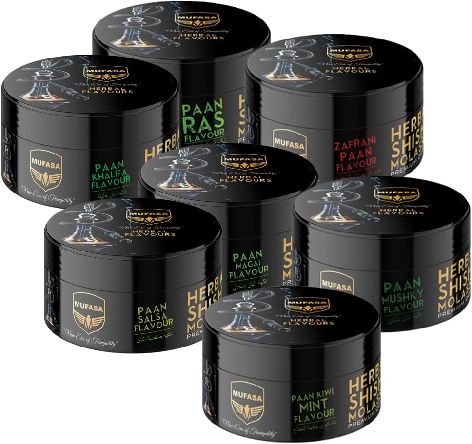 Amazon.com: Mufasa Premium Herbal Shisha Flavors Combo, Paan Crush (100 ...