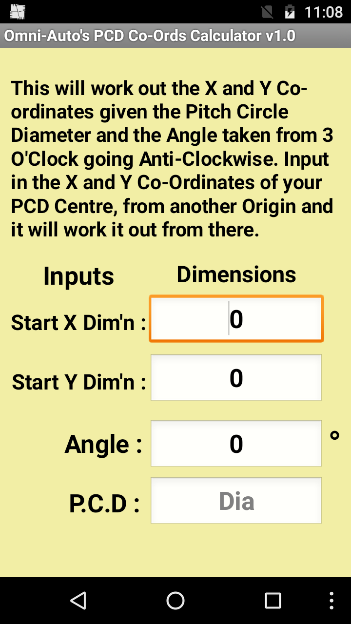 PCD Co-Ordinate Calculator:Amazon.in:Appstore for Android
