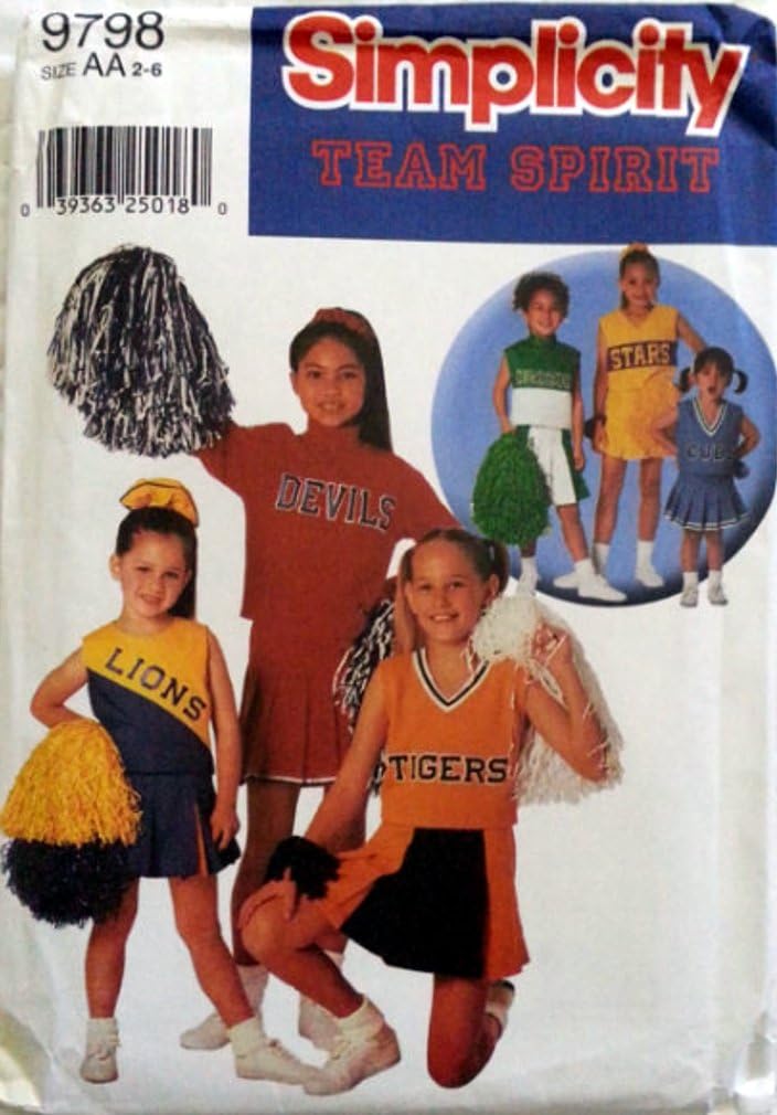 Amazon.com: Simplicity Team Spirit Pattern 9798 Desig Your Own ...