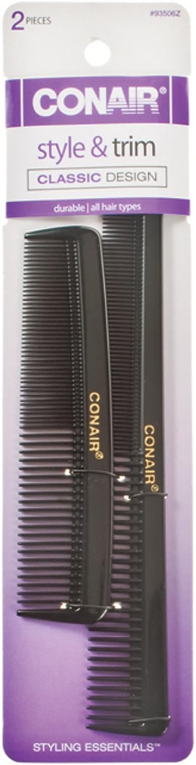 Amazon.com : Conair Hard Rubber Pocket and Barber Comb 2 ea : Conair ...