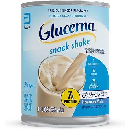 Amazon.com: Glucerna Protein Smart Nutritional Shake, Diabetic Protein ...