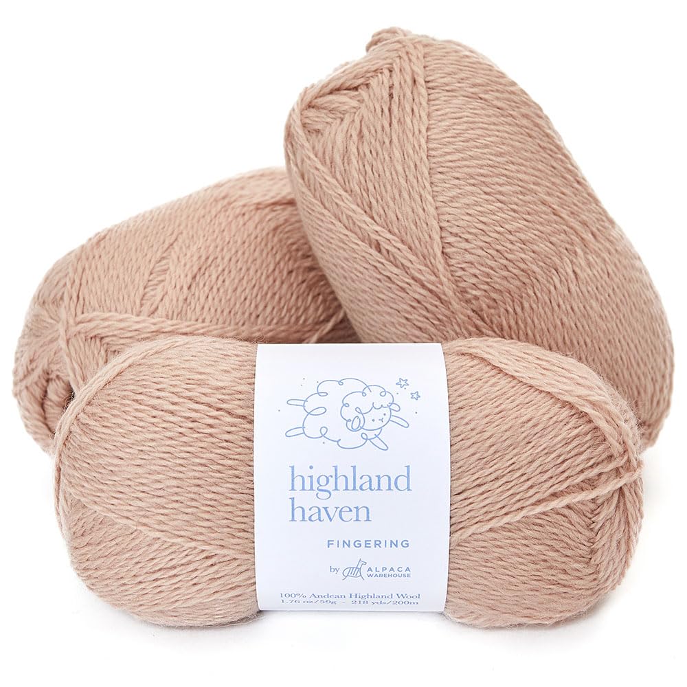 Amazon.com: Highland Haven - 100% Highland Wool Yarn Set of 3 Skeins ...