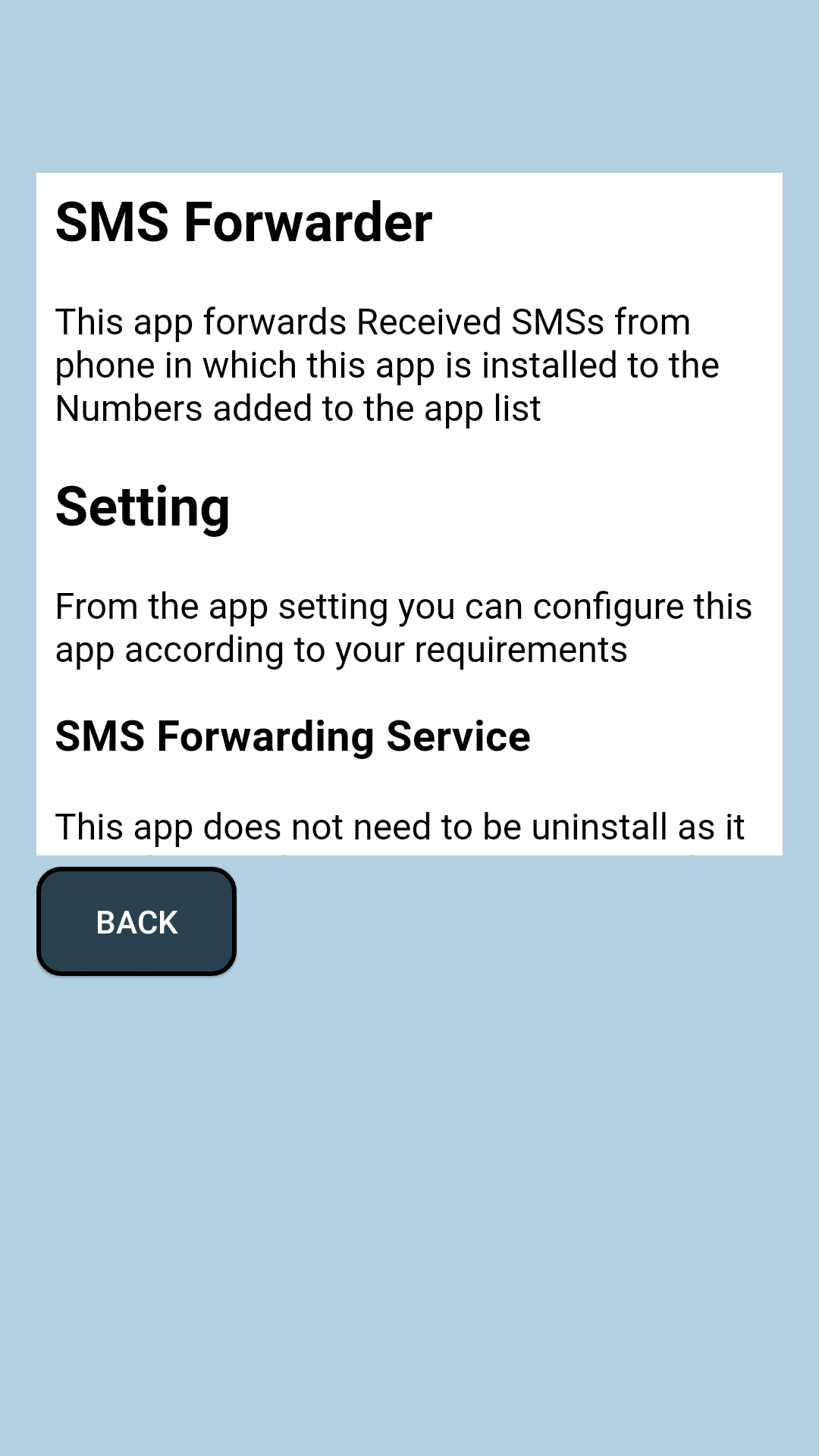 Auto SMS Forwarder - App on Amazon Appstore