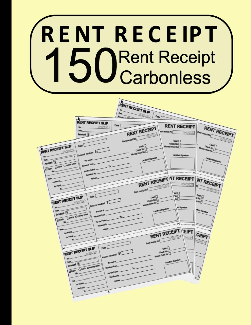 Rent Receipt Book: Rent Payment Receipt | 150 Receipt Carbonless ...