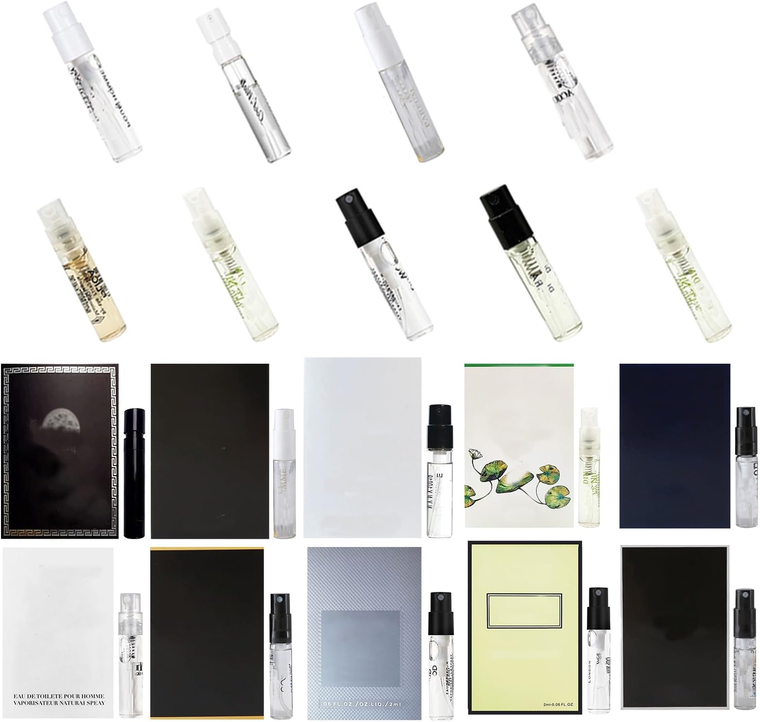 Amazon.com : 9pc Men's Cologne Gift Set - Designer Fragrance Samples ...