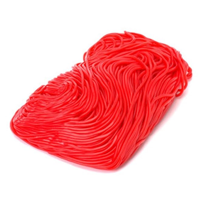 Amazon.com : Red Strawberry Licorice Laces (Shoe String) 1LB Bag ...