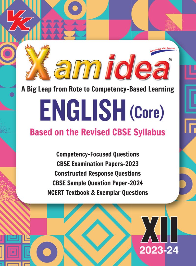 Buy Xam idea English (Core) Class 12 Book | CBSE Board | Chapterwise ...