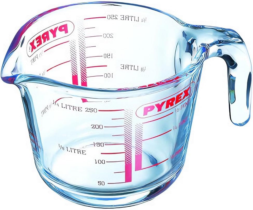 Pyrex Glass Measuring Jug Transparent, 0.5L : Amazon.co.uk: Home & Kitchen