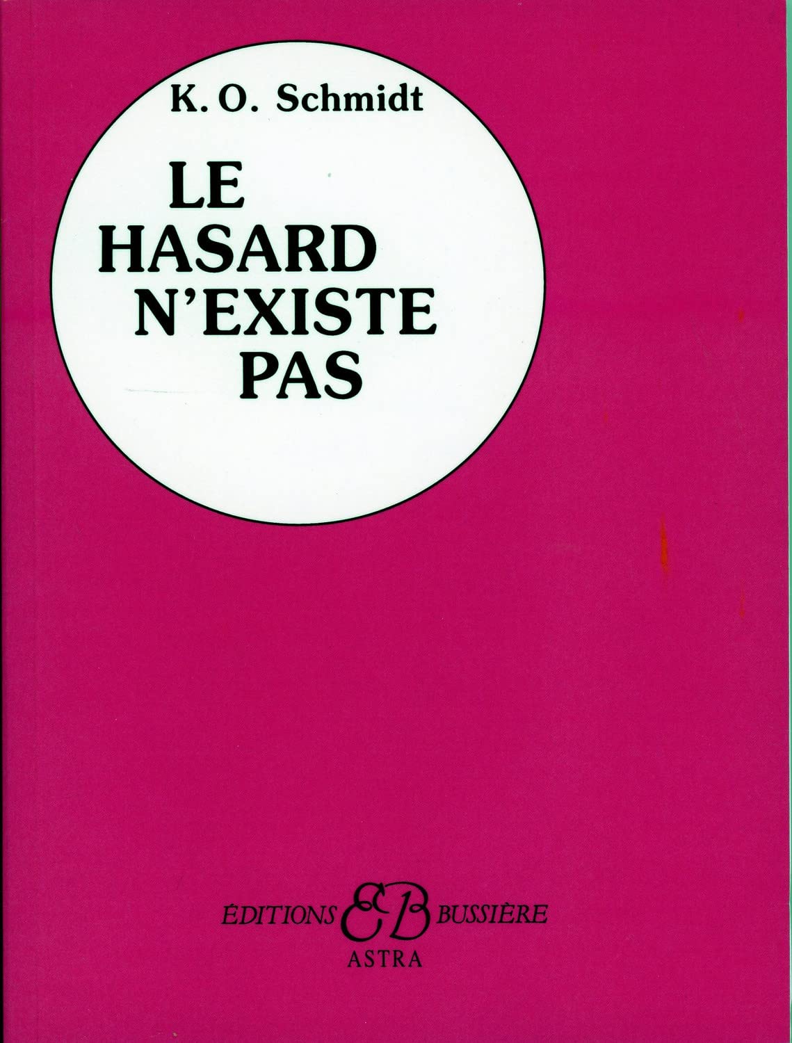 HASARD N'EXISTE PAS (LE) : SCHMIDT,KARL OTTO: Amazon.ca: Livres