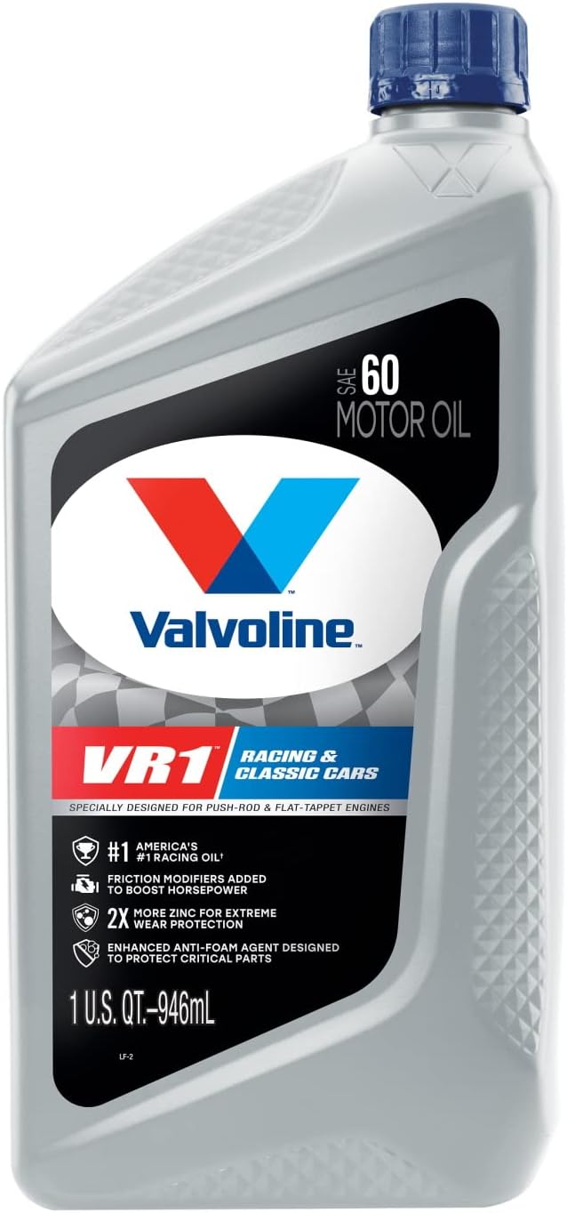 Amazon.com: Valvoline VR1 Racing SAE 20W-50 Motor Oil 1 QT, Case of 6 ...
