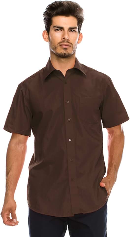 Amazon.com: mens chocolate brown dress shirt