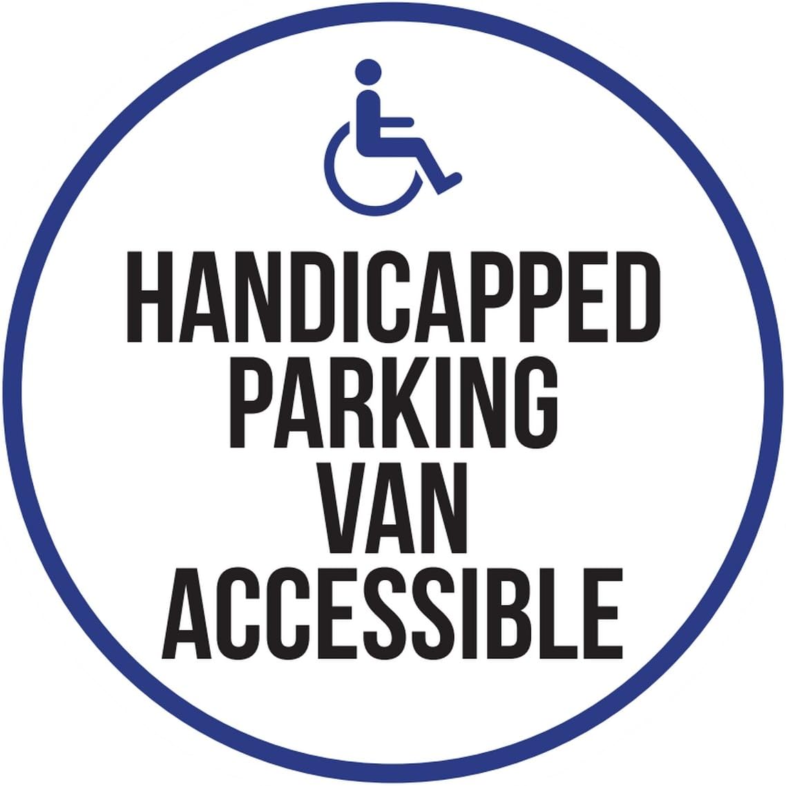Amazon.com: iCandy Products Inc Handicapped Parking Van Accessible ...