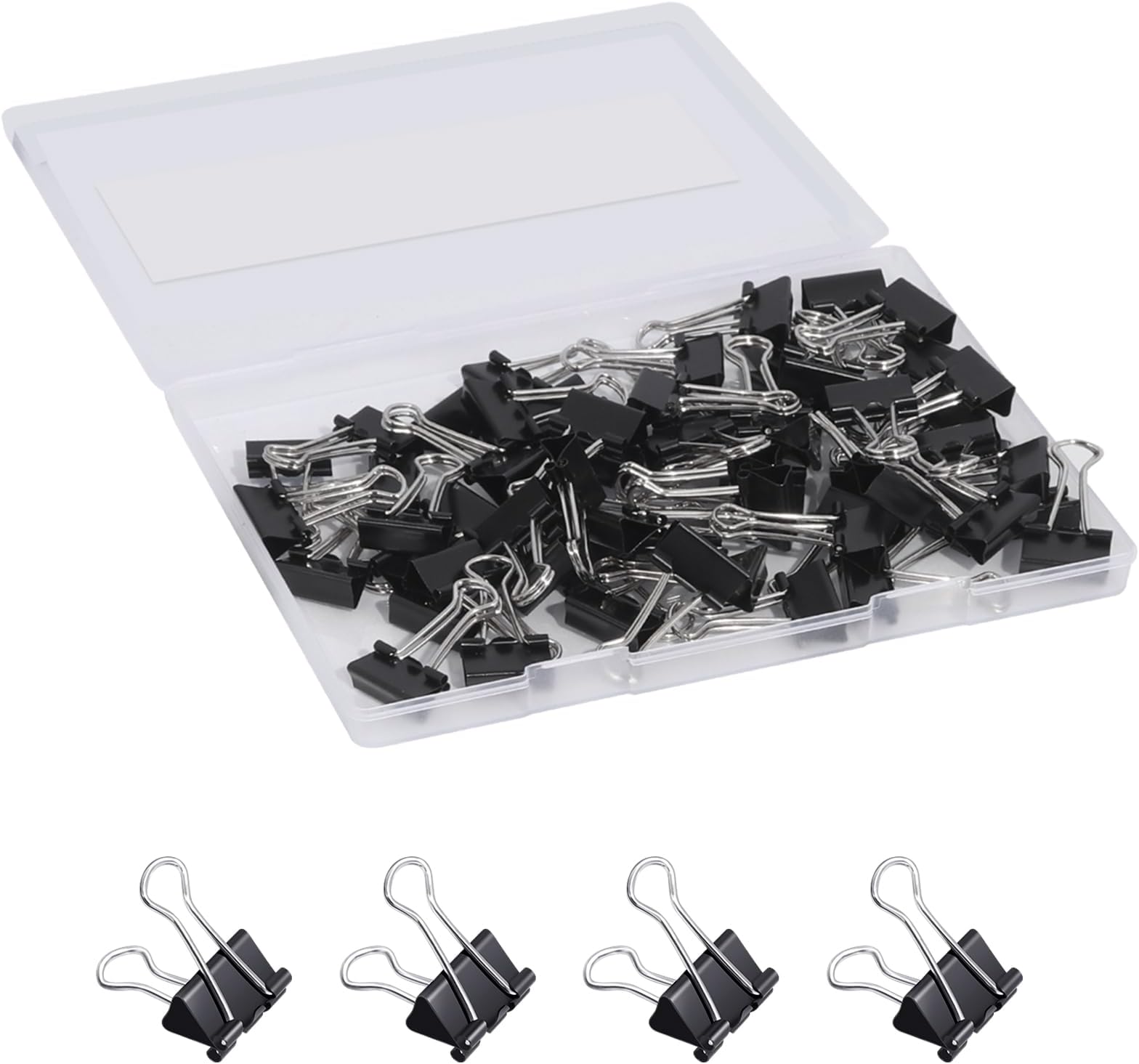 Amazon.com : Small Binder Clips, 72 Pack, 3/4 Inch, 0.75 Inch, Standard ...