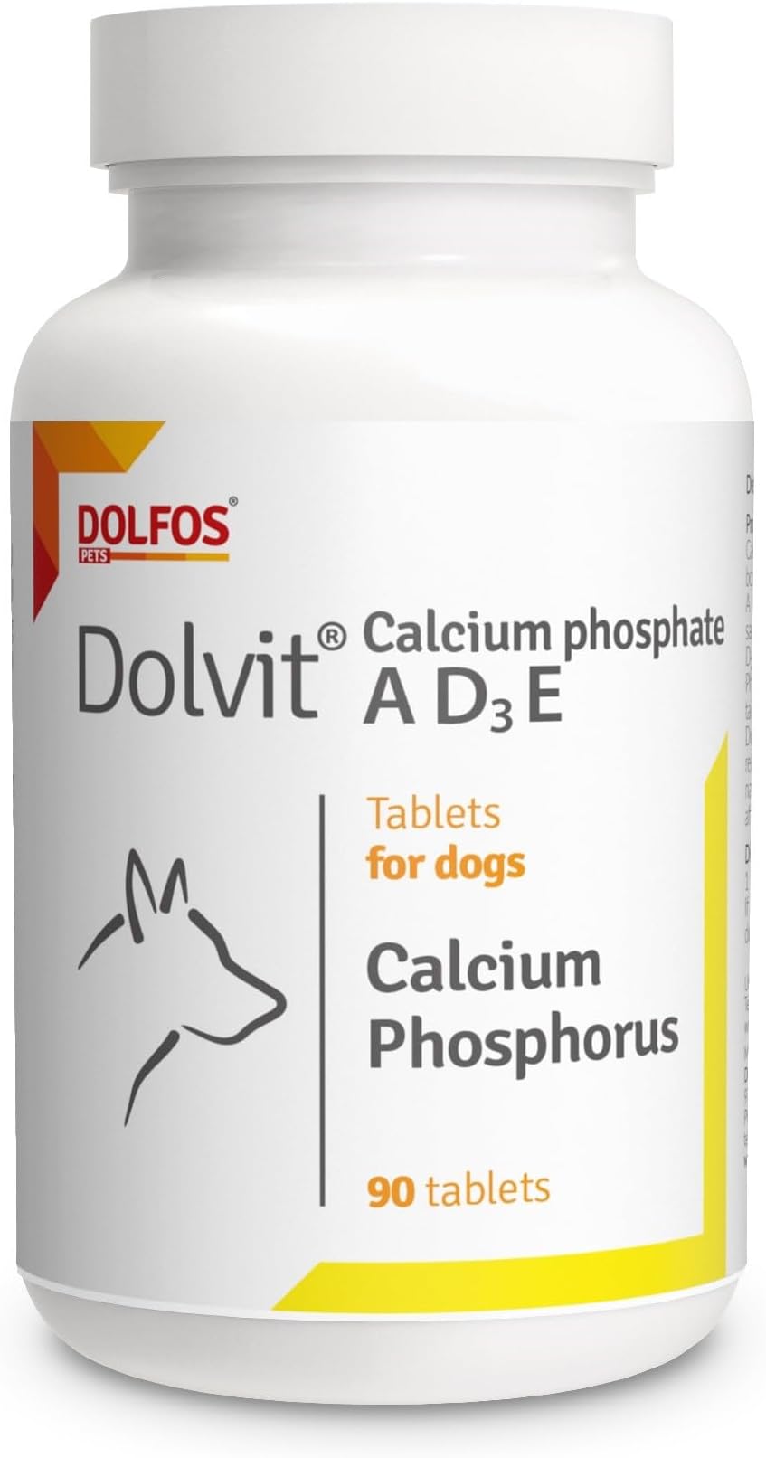 AnkhPets Dolvit Calcium Phosphate A D3 E 90 Tablets Puppy Adult Pregnant Nursing Dogs : Amazon ...