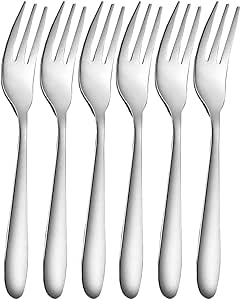 Amazon.com: 6-Piece Stainless Steel 304 Fork Set - Mini Dessert Forks ...