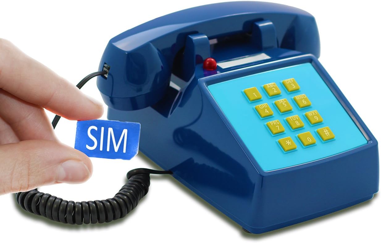 Amazon.com: Opis 60s Mobile 4G Phone : The Rotary GSM Desk Phone/Retro ...