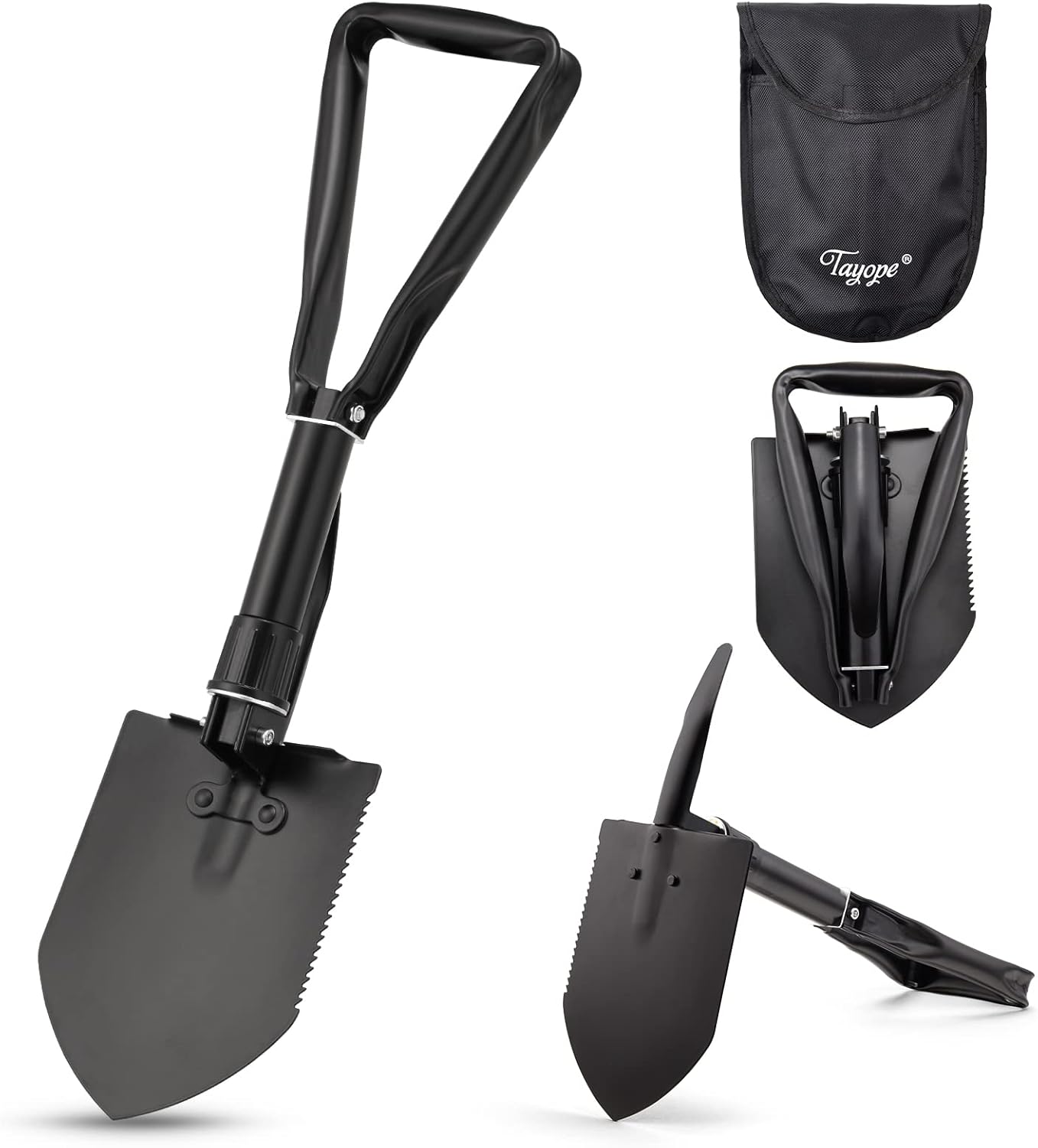 Amazon.com : 22.8 Inches Military Folding Camping Shovel, w/Pick ...