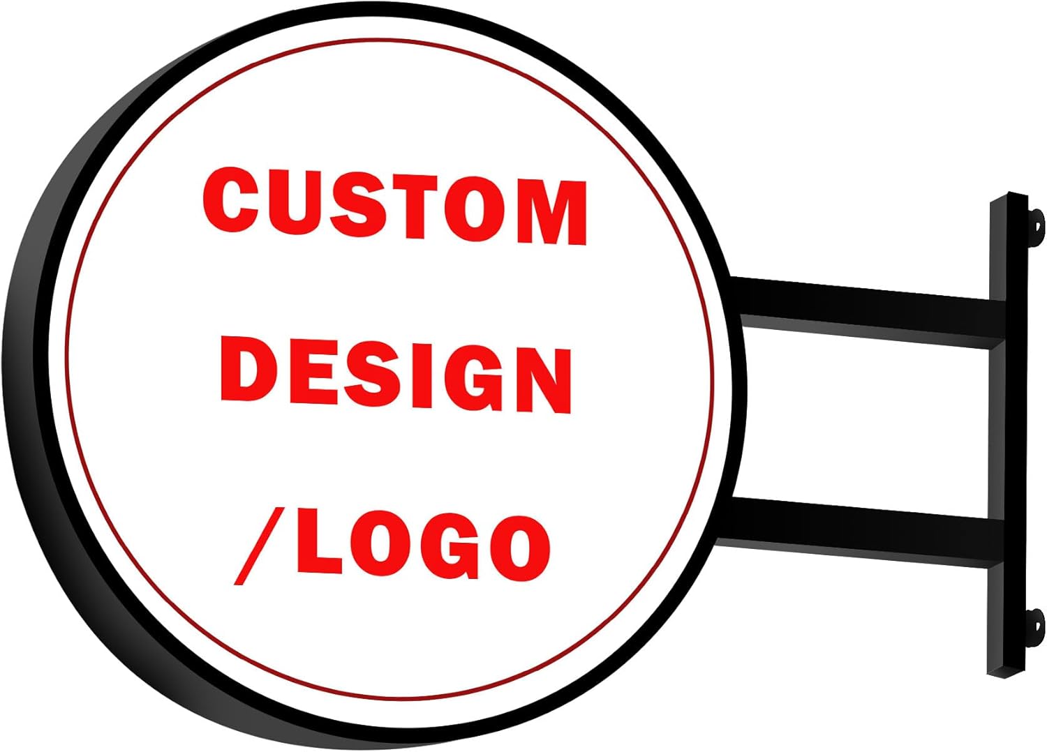 Amazon.com : Custom LED Double Sided Light Box Custom Round Light Box ...