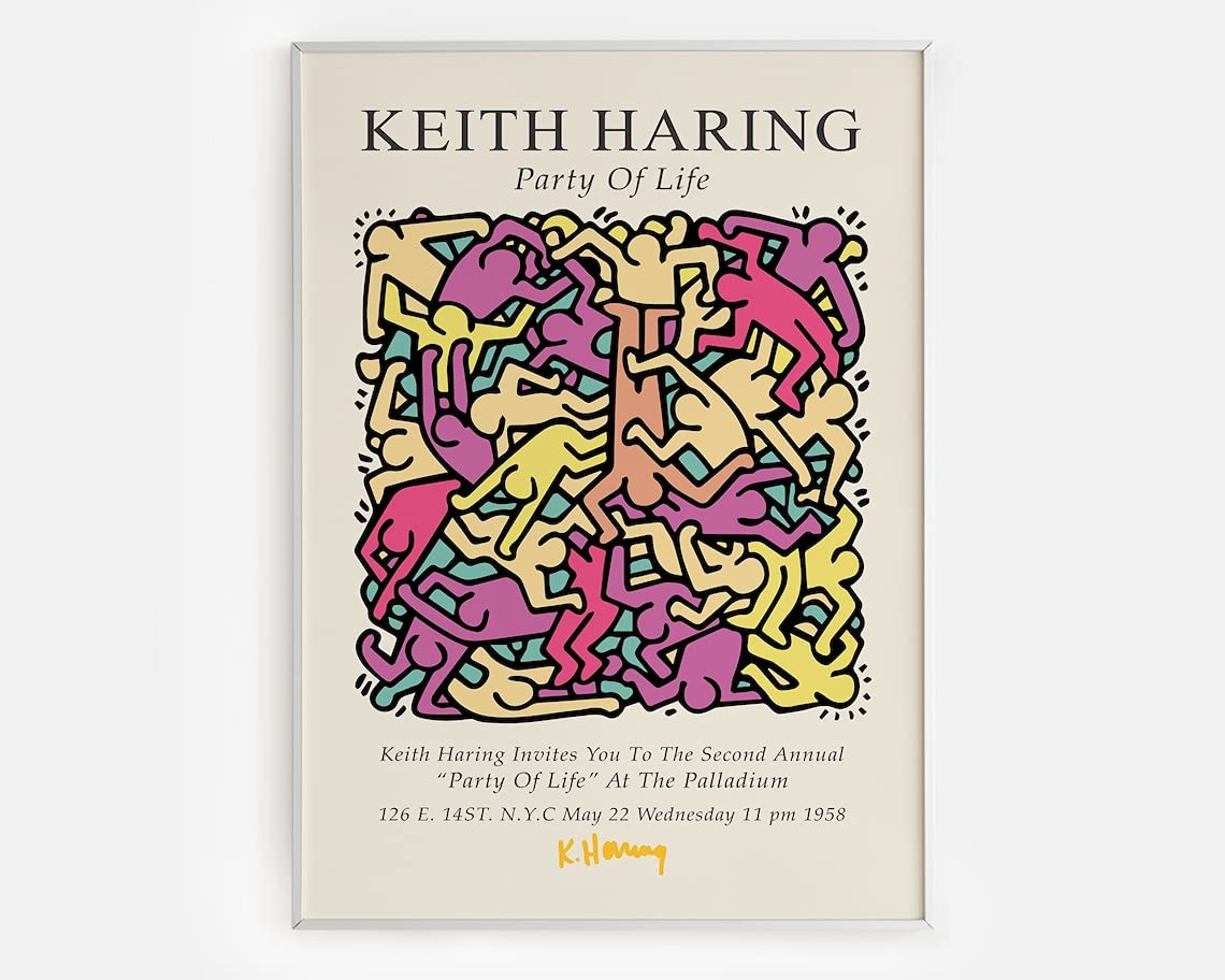 Buy Keith Haring Party Of Life, Keith Haring , Keith Haring Print ...